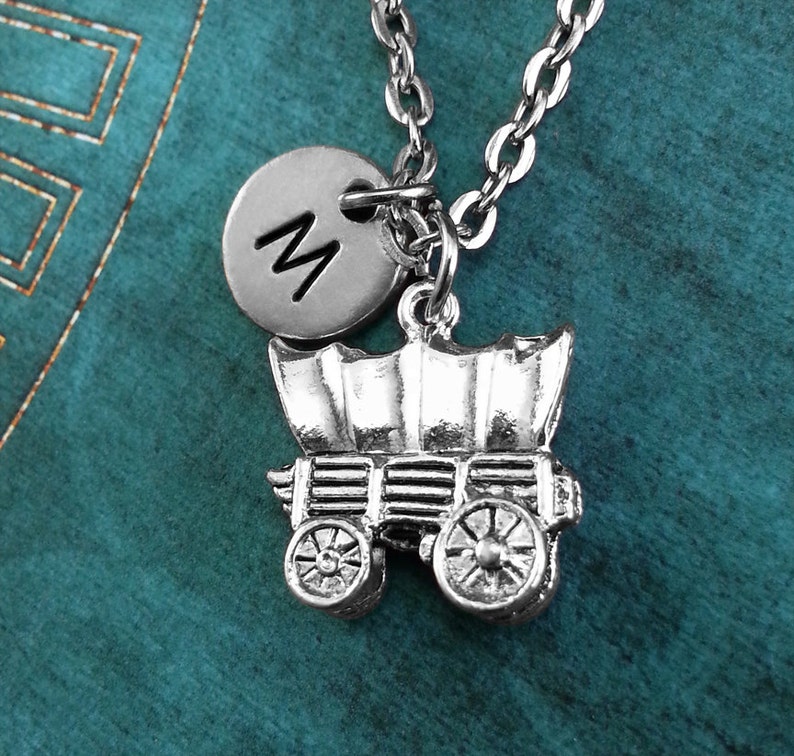 Covered Wagon Necklace SMALL Pioneer Wagon Necklace Pioneer Jewelry ...