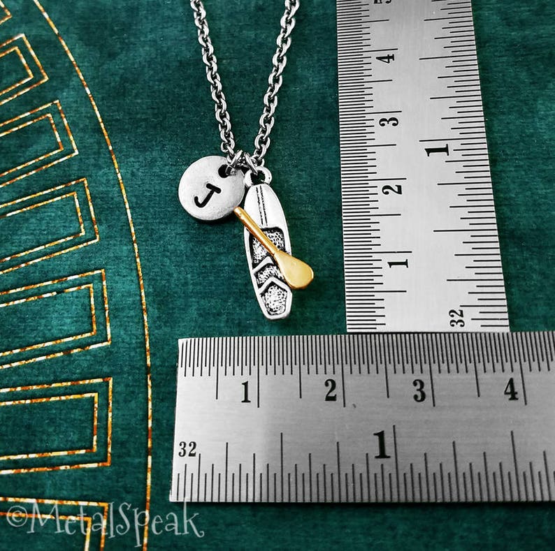 Paddle Board Necklace SMALL Paddle Board Charm Necklace Paddleboarding ...