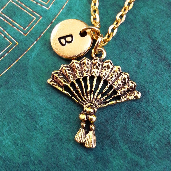 Japanese Fan Charm - Etsy