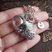 Gas Mask Necklace, Initial Necklace Personalized Necklace, Engraved ...