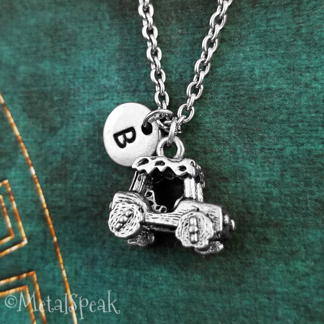 Prehistoric Car Necklace Caveman Car Charm Necklace Old Car Jewelry New ...