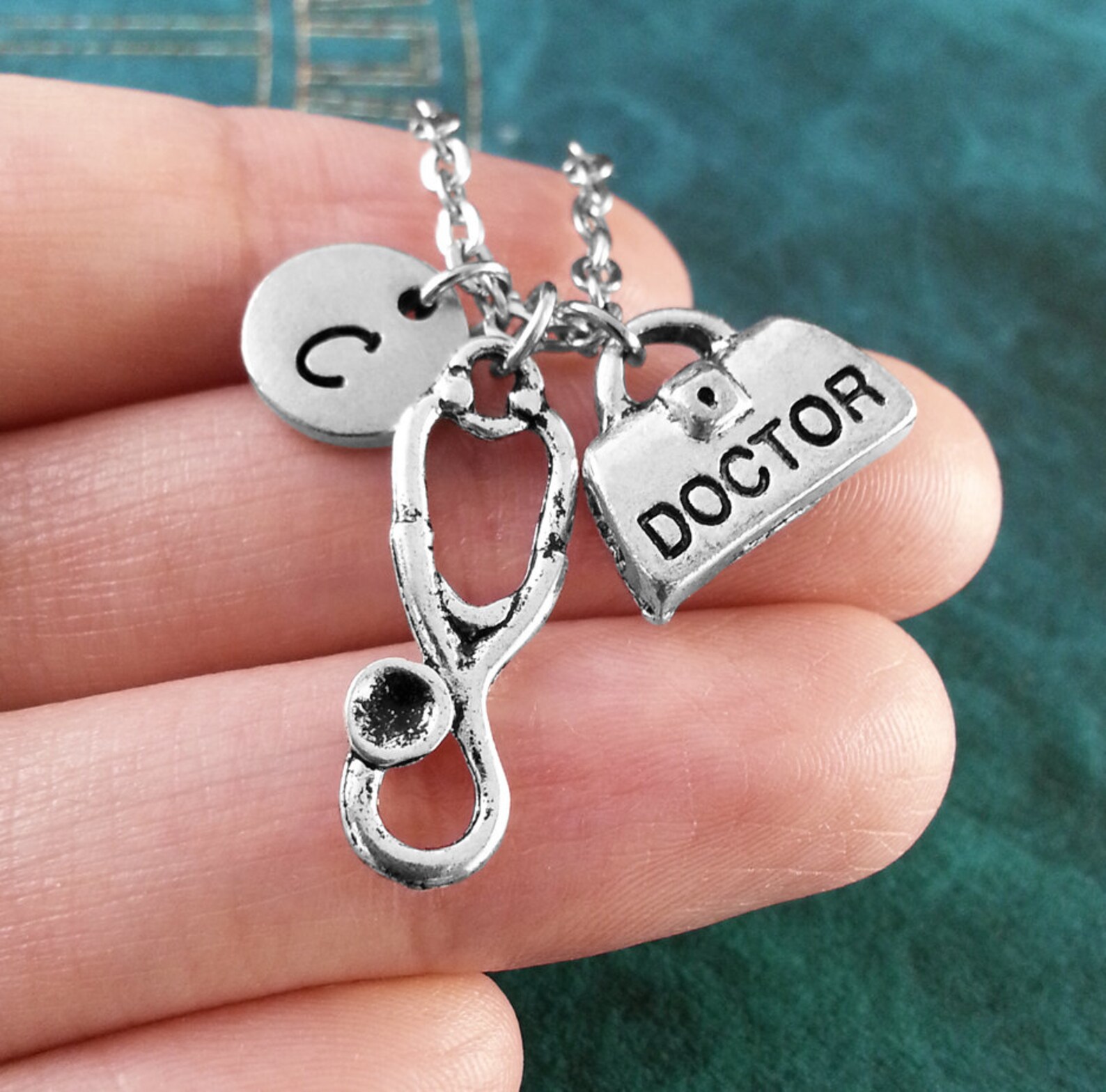 Stethoscope Necklace Personalized Necklace Doctor Gift | Etsy