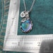 Amulet Necklace SMALL Clear Blue Gem Resin Magic Amulet Pendant ...