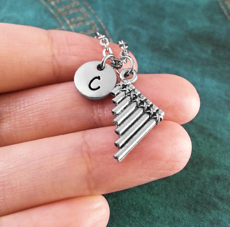 Pan Flute Necklace, SMALL Pan Flute Charm, Musician Gift, Flutist Gift ...