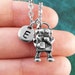 Cute Robot Necklace, Personalized Necklace, Robot Pendant, Custom Gift ...