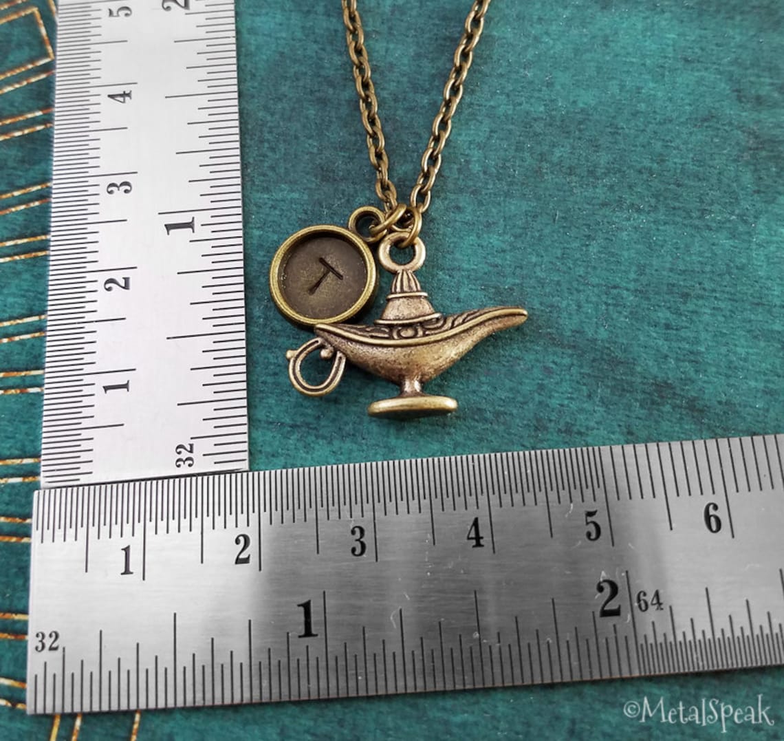 Genie Lamp Necklace Arabian Oil Lamp Pendant Necklace Genie | Etsy