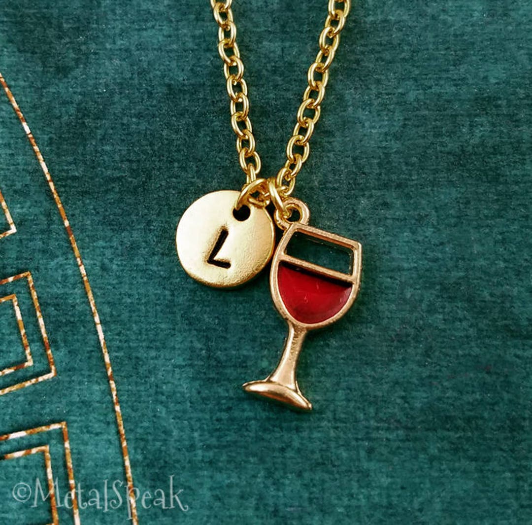Wine Necklace Wine Jewelry 21st Birthday Gift Bartender Jewelry Wine ...