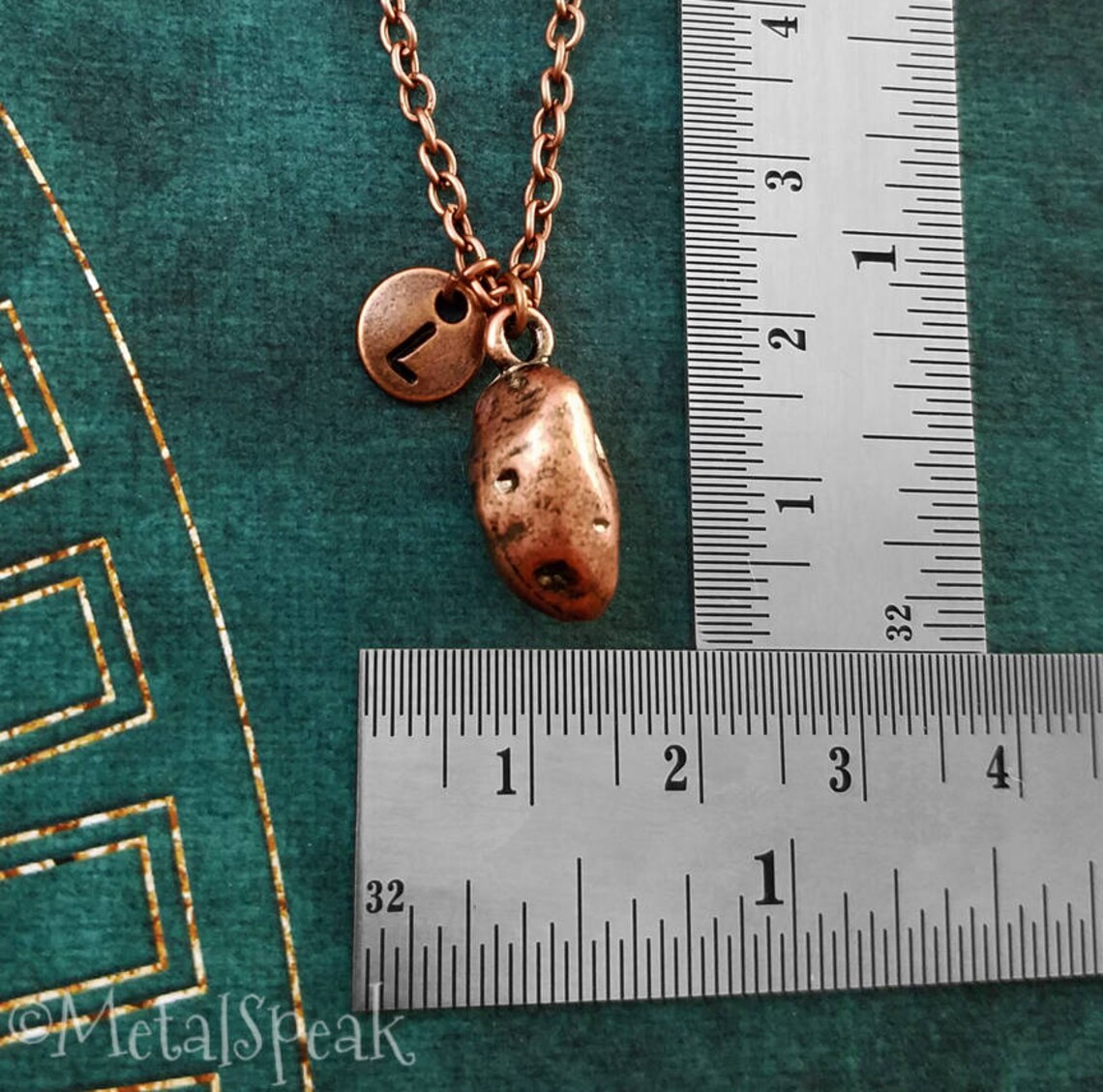 Sweet Potato Necklace SMALL Potato Charm Necklace Potato Jewelry Potato ...