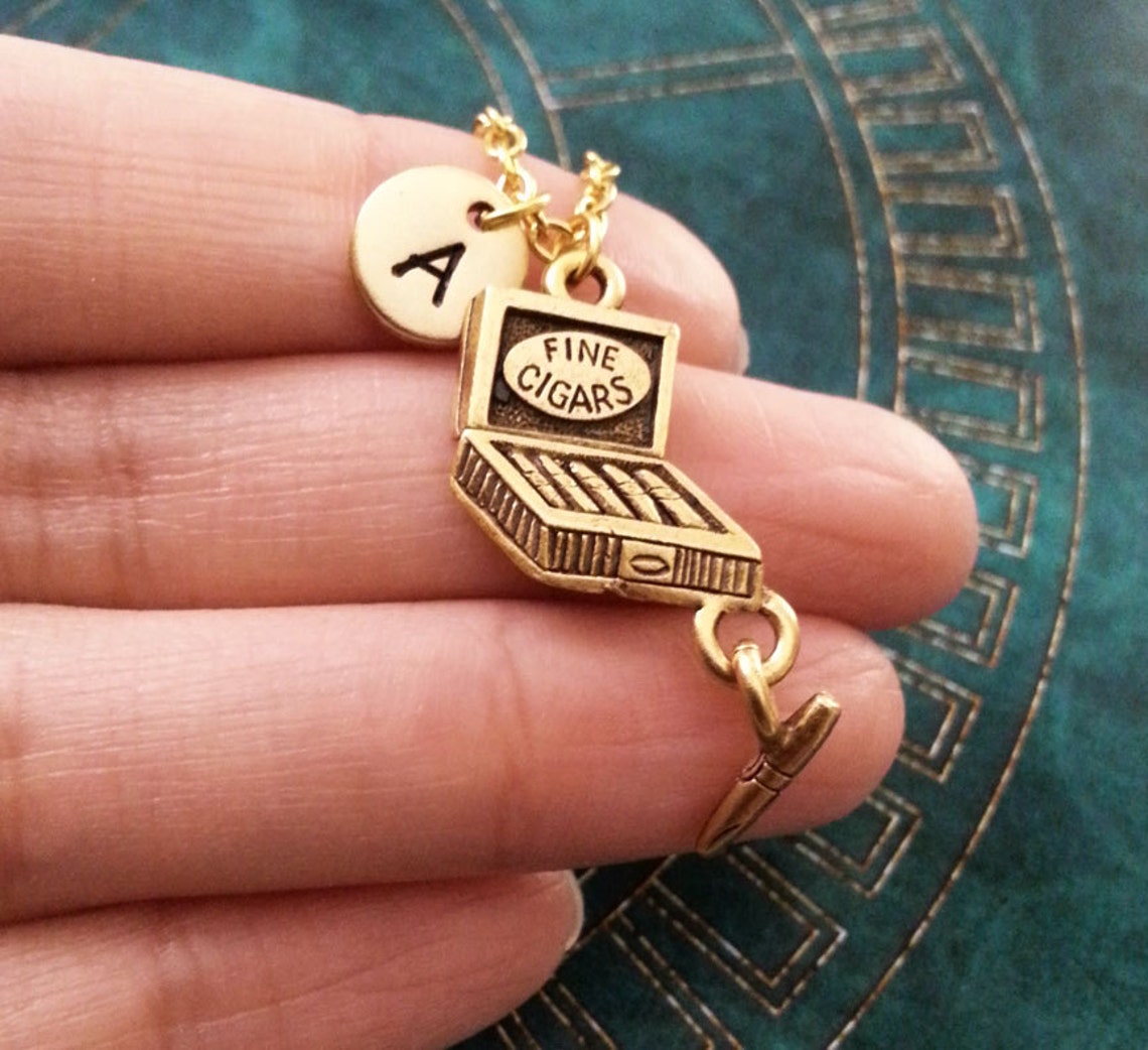 Cigar Necklace SMALL Box of Cigars Necklace Fine Cigars Charm Necklace ...