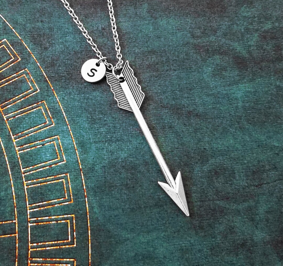 Arrow Necklace LARGE Arrow Jewelry Arrow Charm Necklace Arrow Pendant ...