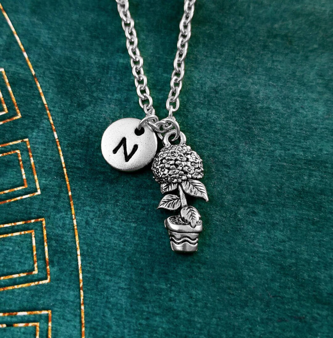 Hydrangea Necklace SMALL Hydrangea Jewelry Flower Jewelry Gardening ...