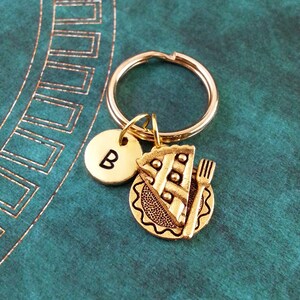 Slice of Pie Necklace, Initial Necklace, Berry Pie Necklace, Food ...