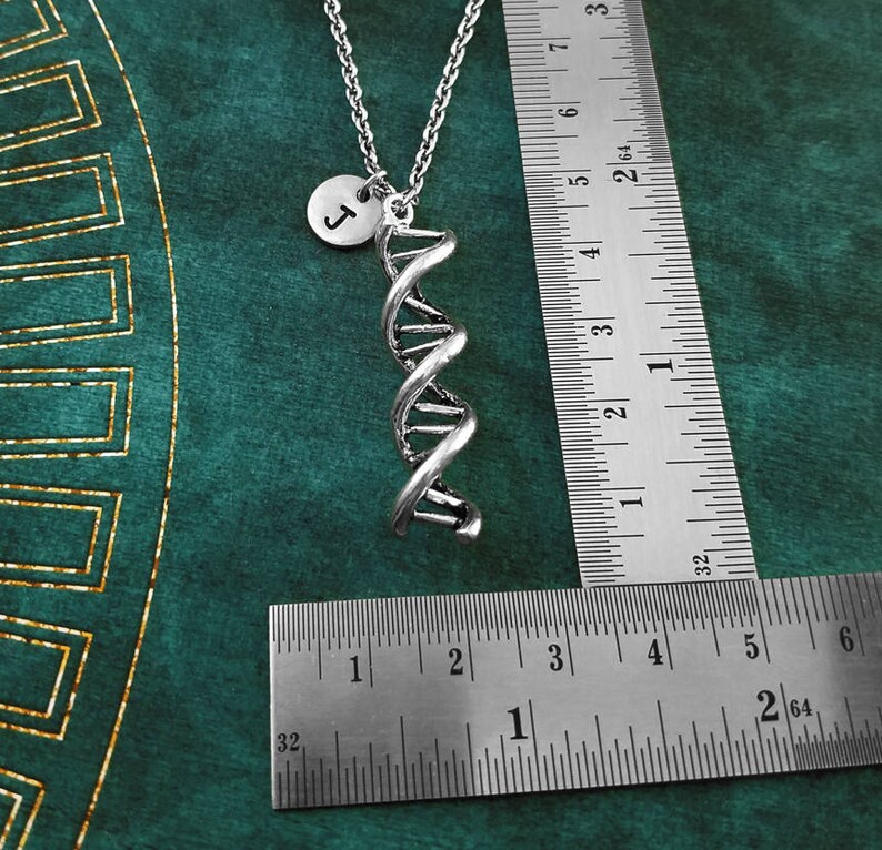 DNA Necklace DNA Molecule Necklace Molecular Biology Double | Etsy