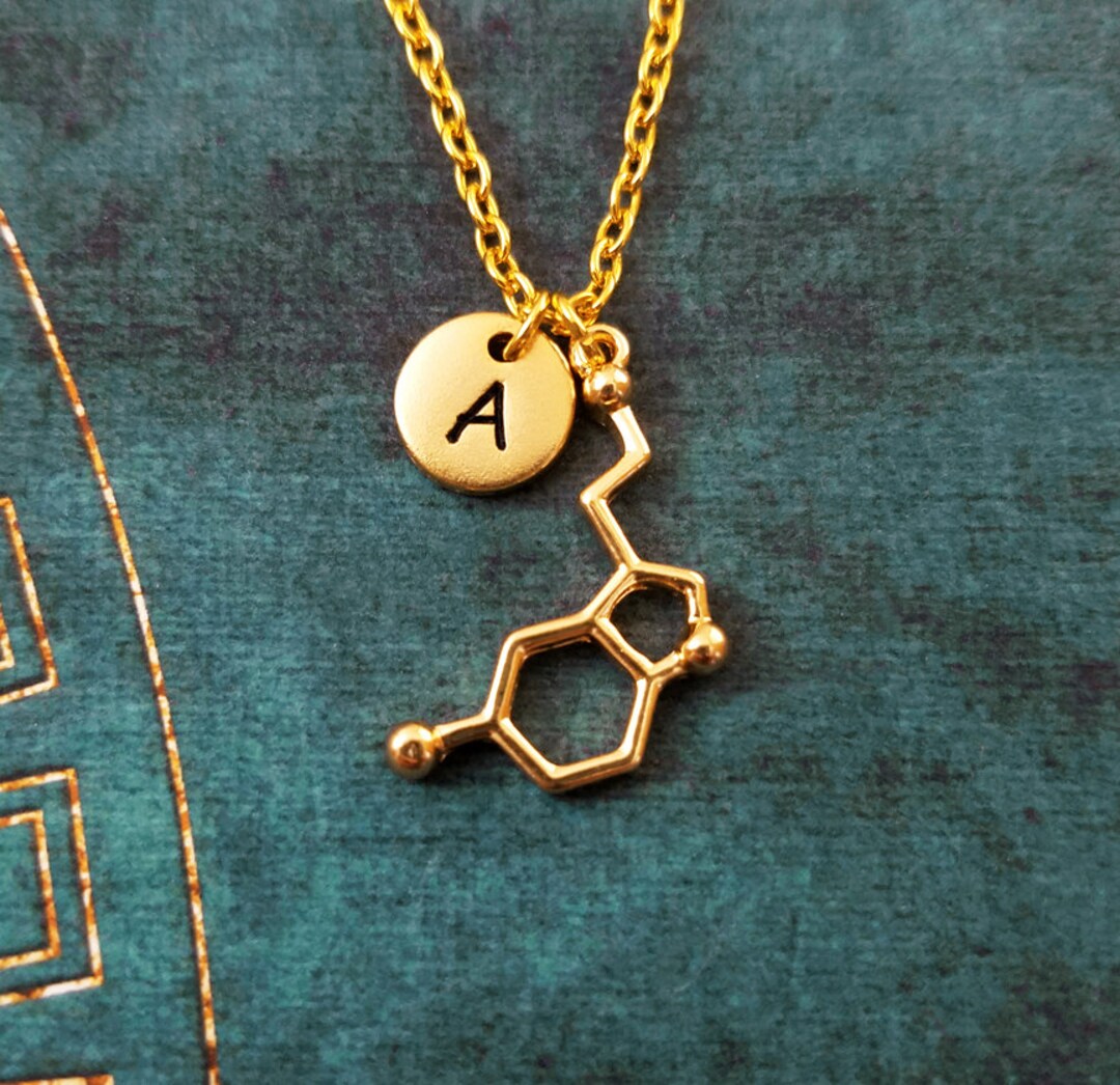 Collier sérotonine Bijoux sérotonine Chimie Bijoux Chimiste Collier ...