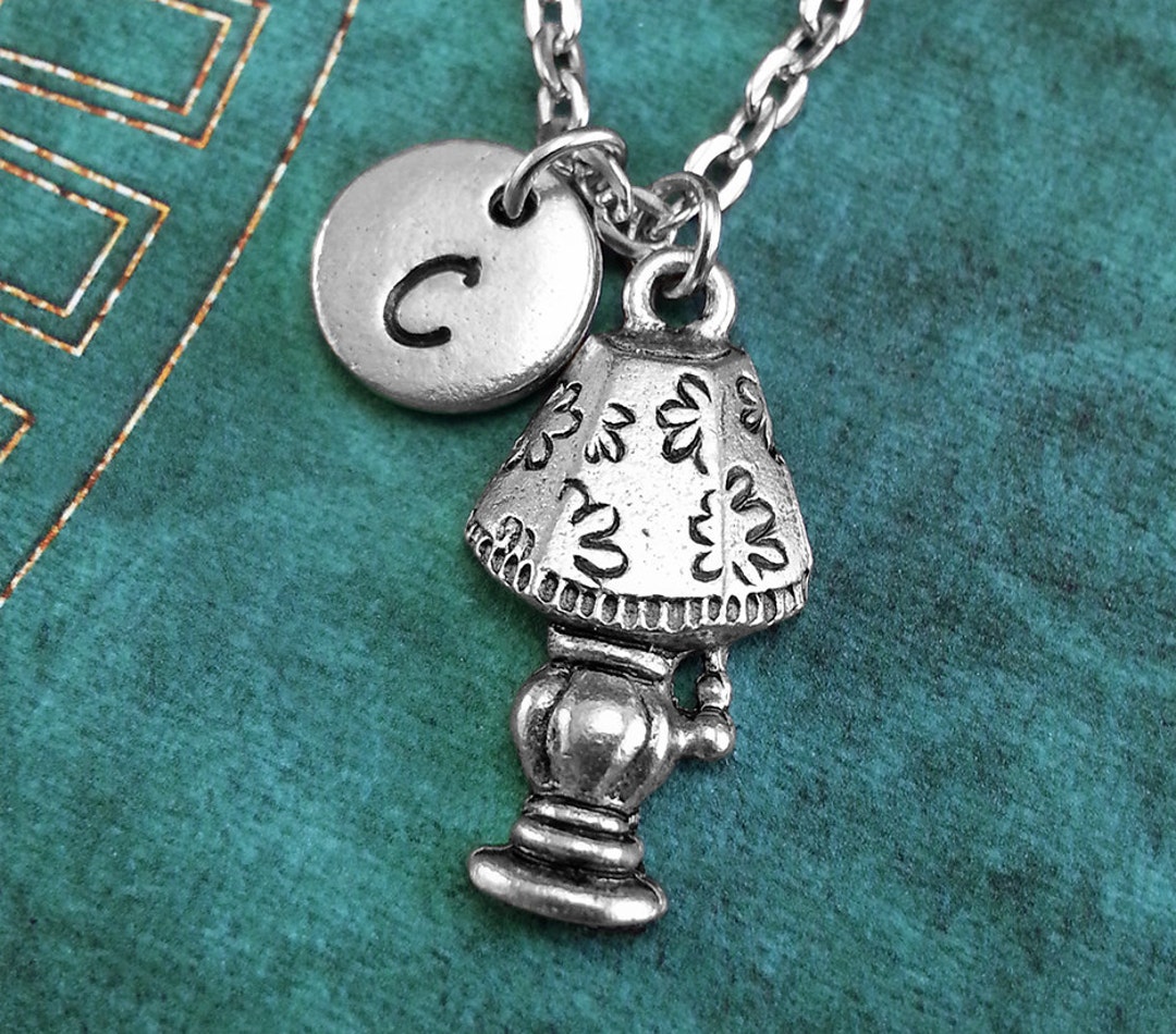 Lamp Necklace, Personalized Jewelry, Lamp Pendant, Custom Necklace ...
