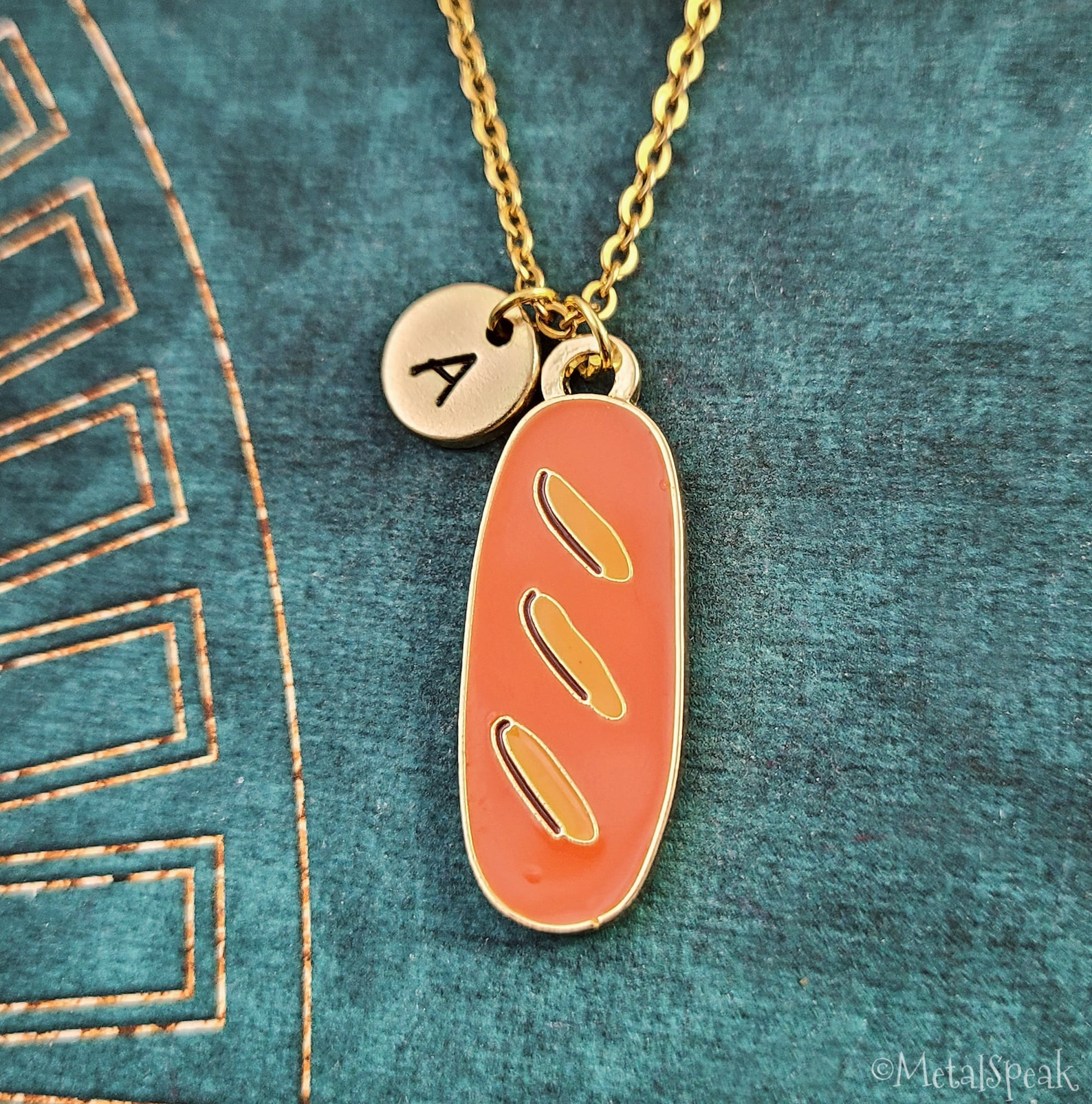 Bread Necklace Bread Loaf Necklace Loaf of Bread Jewelry - Etsy