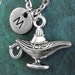Genie Lamp Necklace, Personalized Jewelry, Genie Lamp Pendant, Custom ...