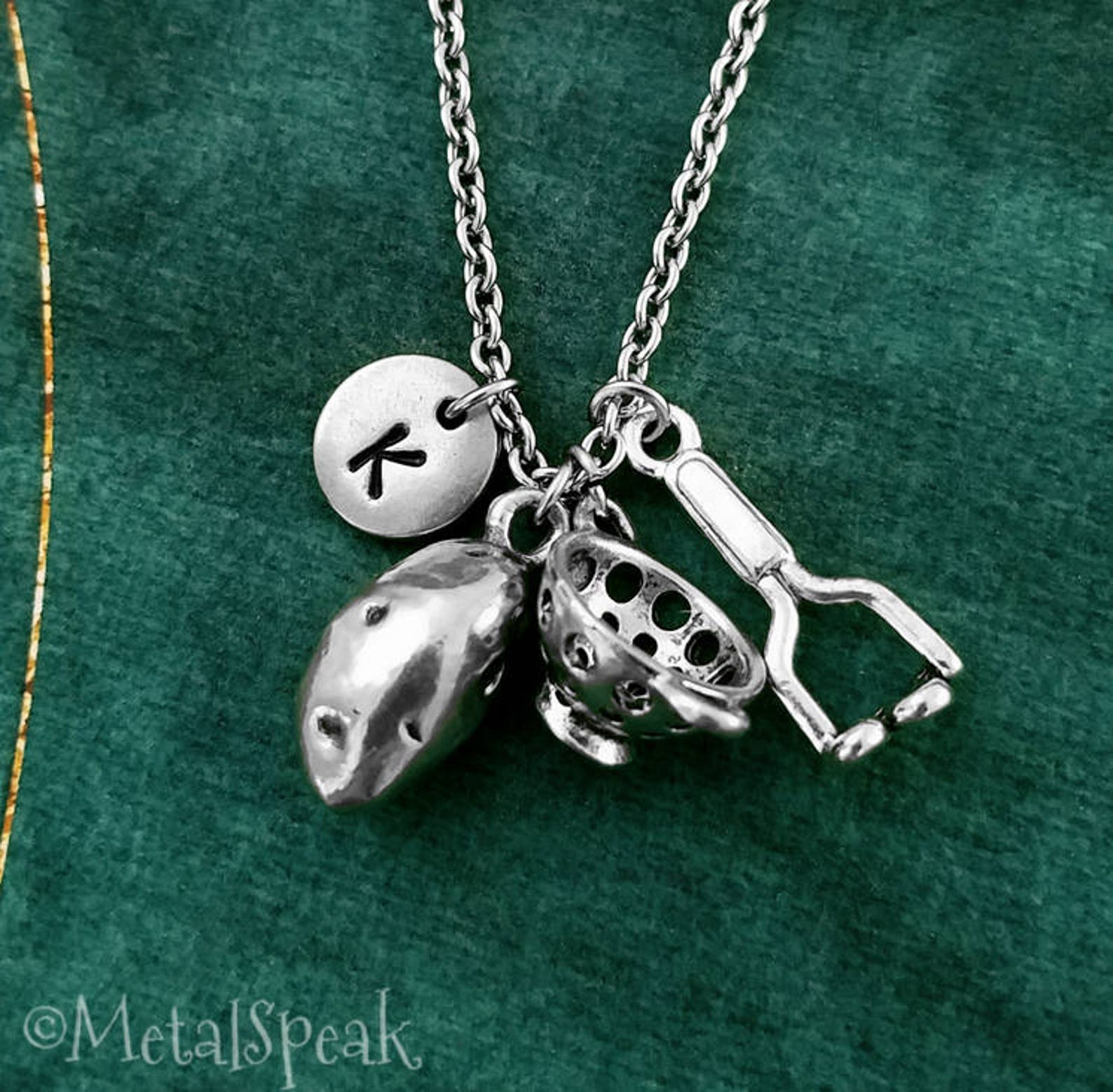 Potato Necklace SMALL Potato Charm Necklace Potato Jewelry Potato ...