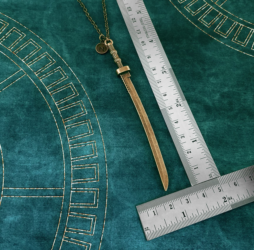 Katana Necklace LARGE Samurai Sword Necklace Japanese Necklace | Etsy