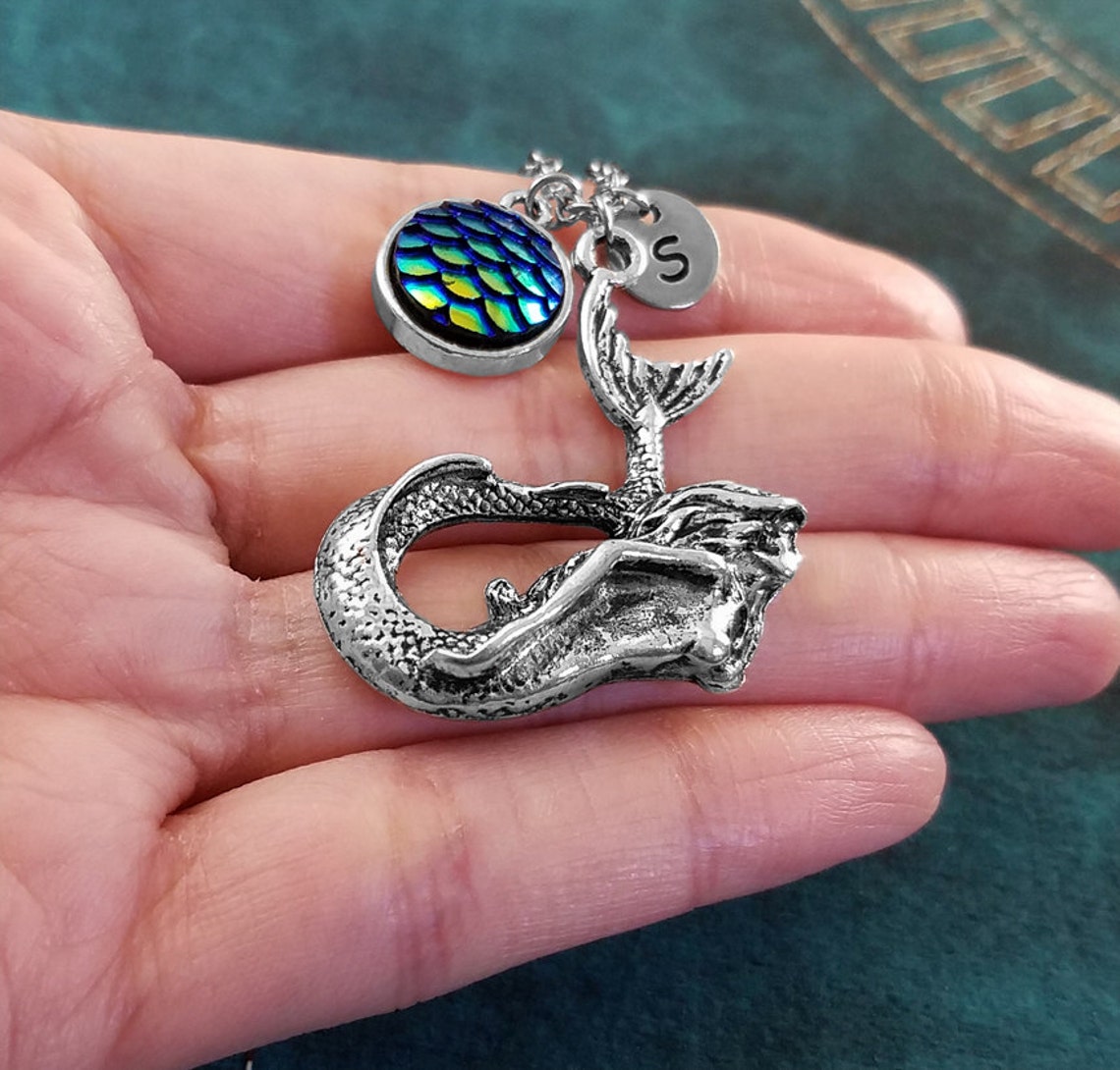 Mermaid Necklace Mermaid Jewelry Personalized Jewelry Mermaid Gift Sea ...