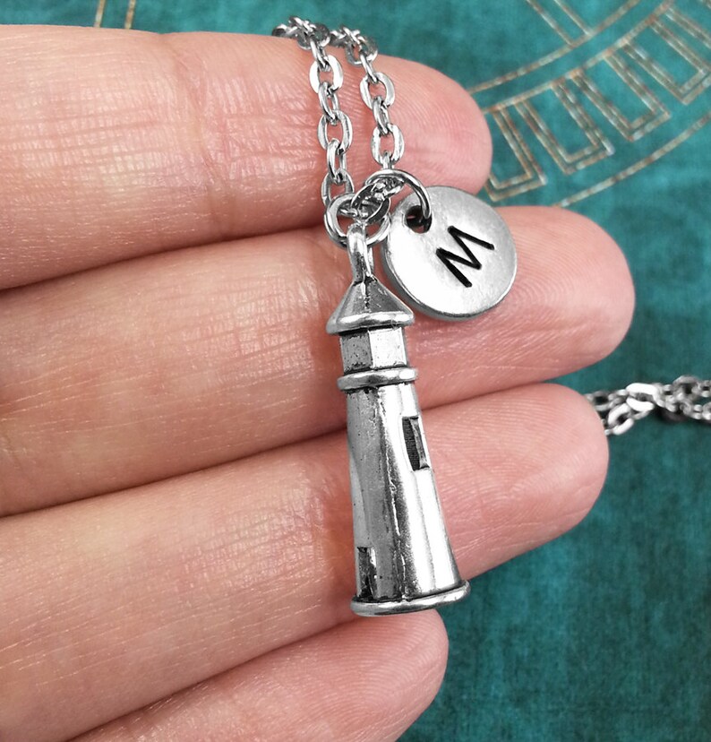 Lighthouse Necklace Personalized Necklace Lighthouse - Etsy