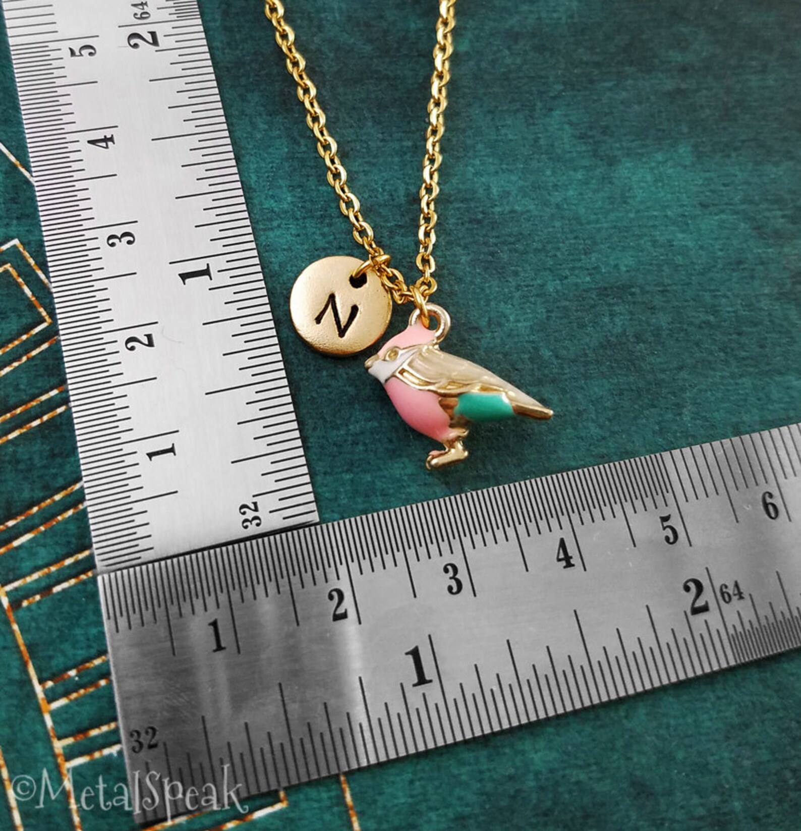 Bird Necklace SMALL Songbird Charm Necklace Finch Necklace Bird Jewelry ...