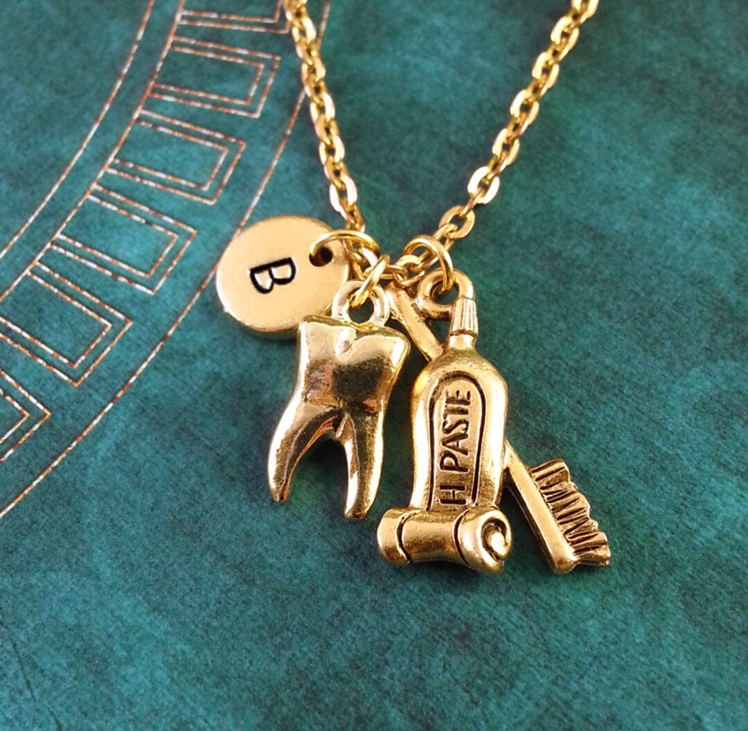Dental Hygiene Necklace, Personalized Necklace, Tooth Necklace ...