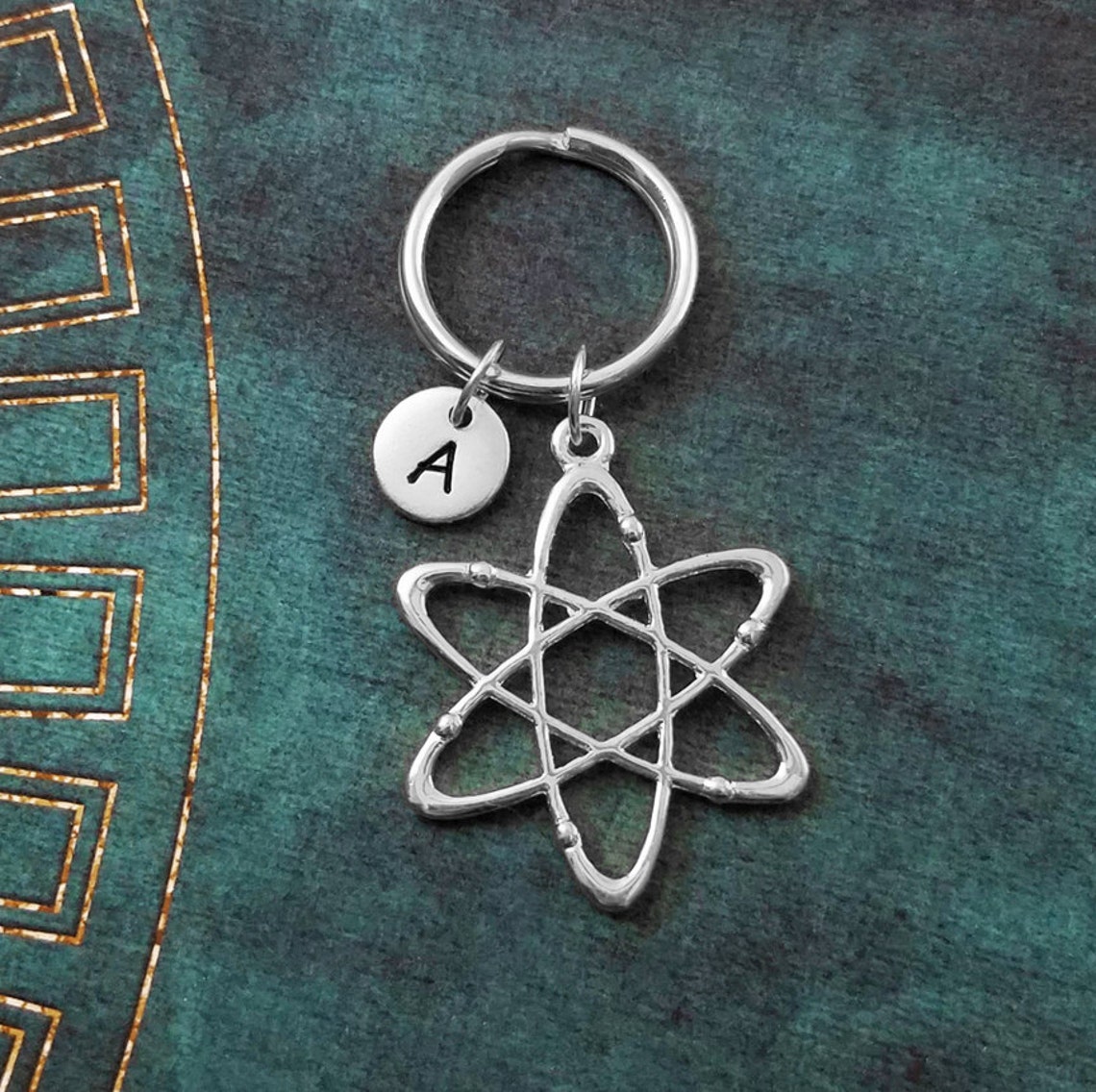 Atom Necklace Atom Jewelry Chemistry Jewelry Charm Necklace - Etsy