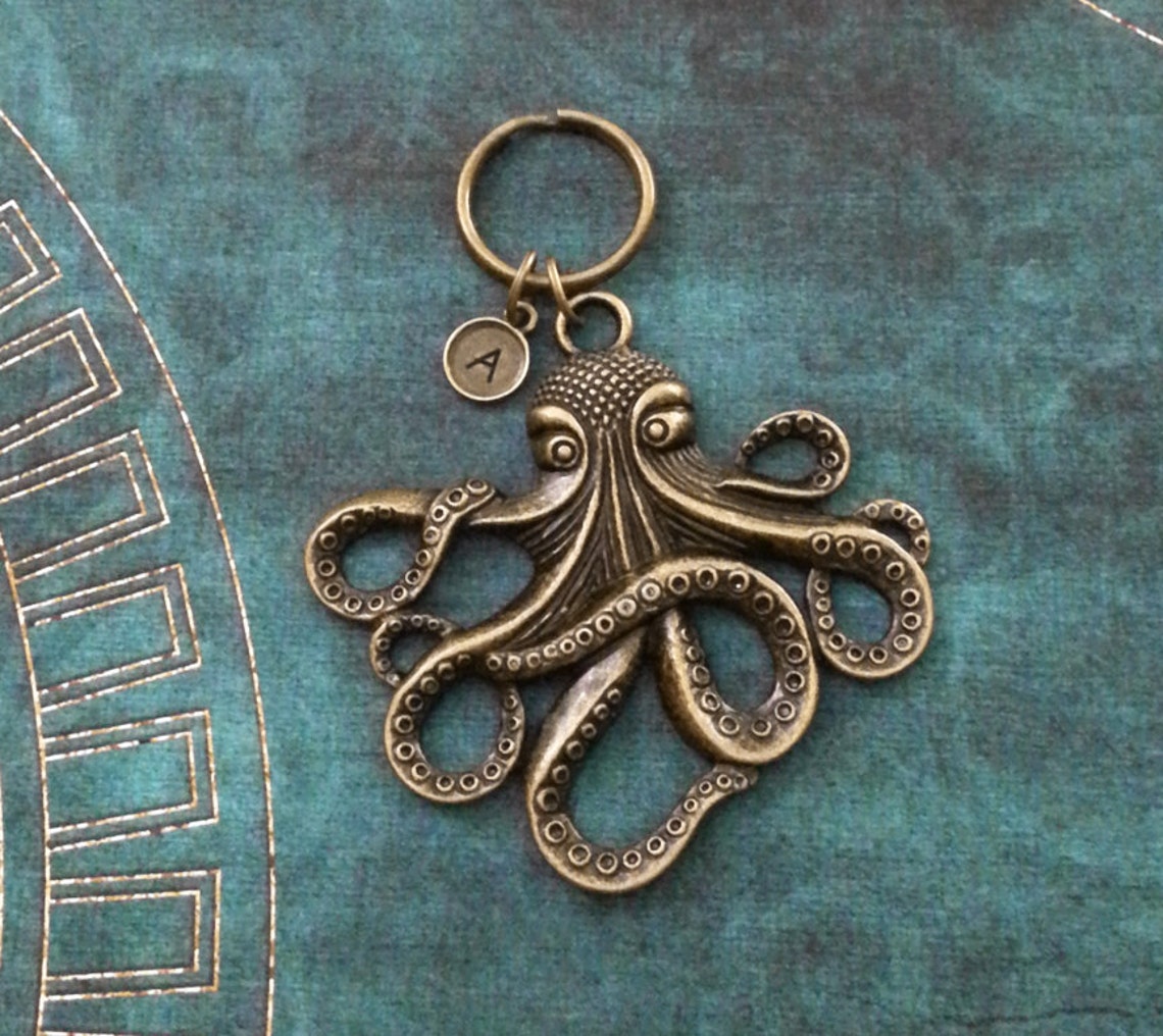 Octopus Necklace VERY LARGE Octopus Jewelry Personalized Jewelry Kraken ...