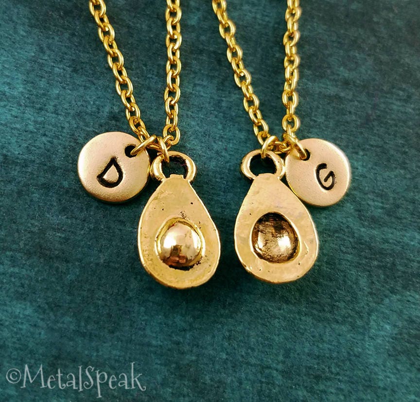 Avocado Necklace SET of 2 SMALL Avocado Necklaces Avocado | Etsy