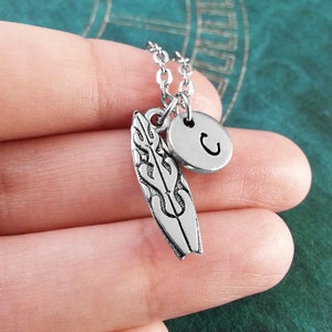 Surfboard Necklace SMALL Silver Surfboard Jewelry Personalized ...