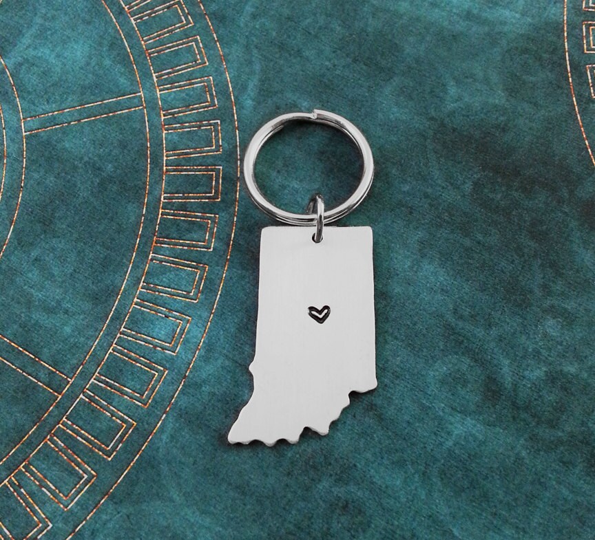 Indiana Necklace, Personalized Jewelry, Hand Stamped Necklace, Long ...