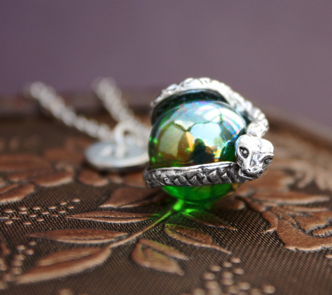 Pewter Snake Necklace, Initial Necklace, Snake Jewelry, Reptile ...