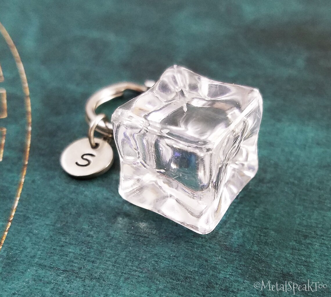 Ice Cube Necklace Ice Cube Charm Necklace Block of Ice | Etsy