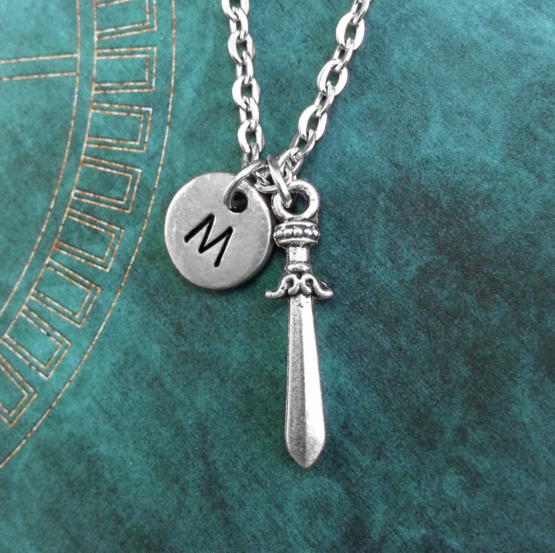 Sword Necklace, Personalized Necklace, Sword Pendant, Custom Necklace ...