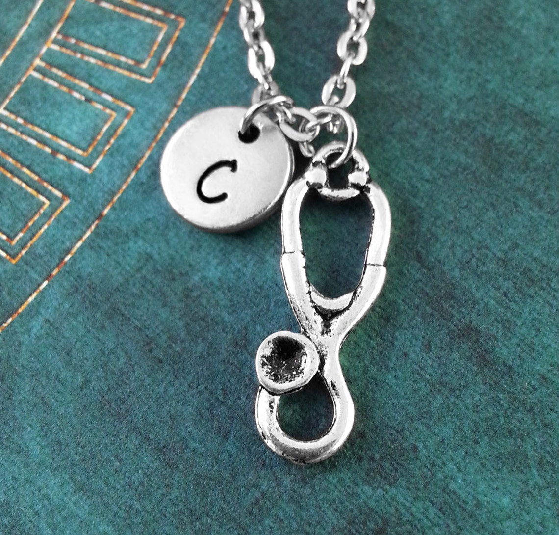 Stethoscope Necklace Personalized Necklace Doctor Gift | Etsy