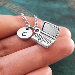 Laptop Necklace, SMALL Computer Necklace, Technology Necklace, Tech ...