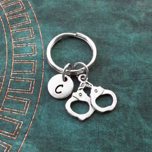 Handcuffs Necklace, SMALL Personalized Necklace Handcuff Pendant Police ...