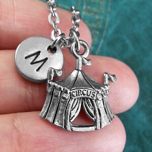 Circus Tent Necklace SMALL Circus Tent Charm Necklace Circus Jewelry ...