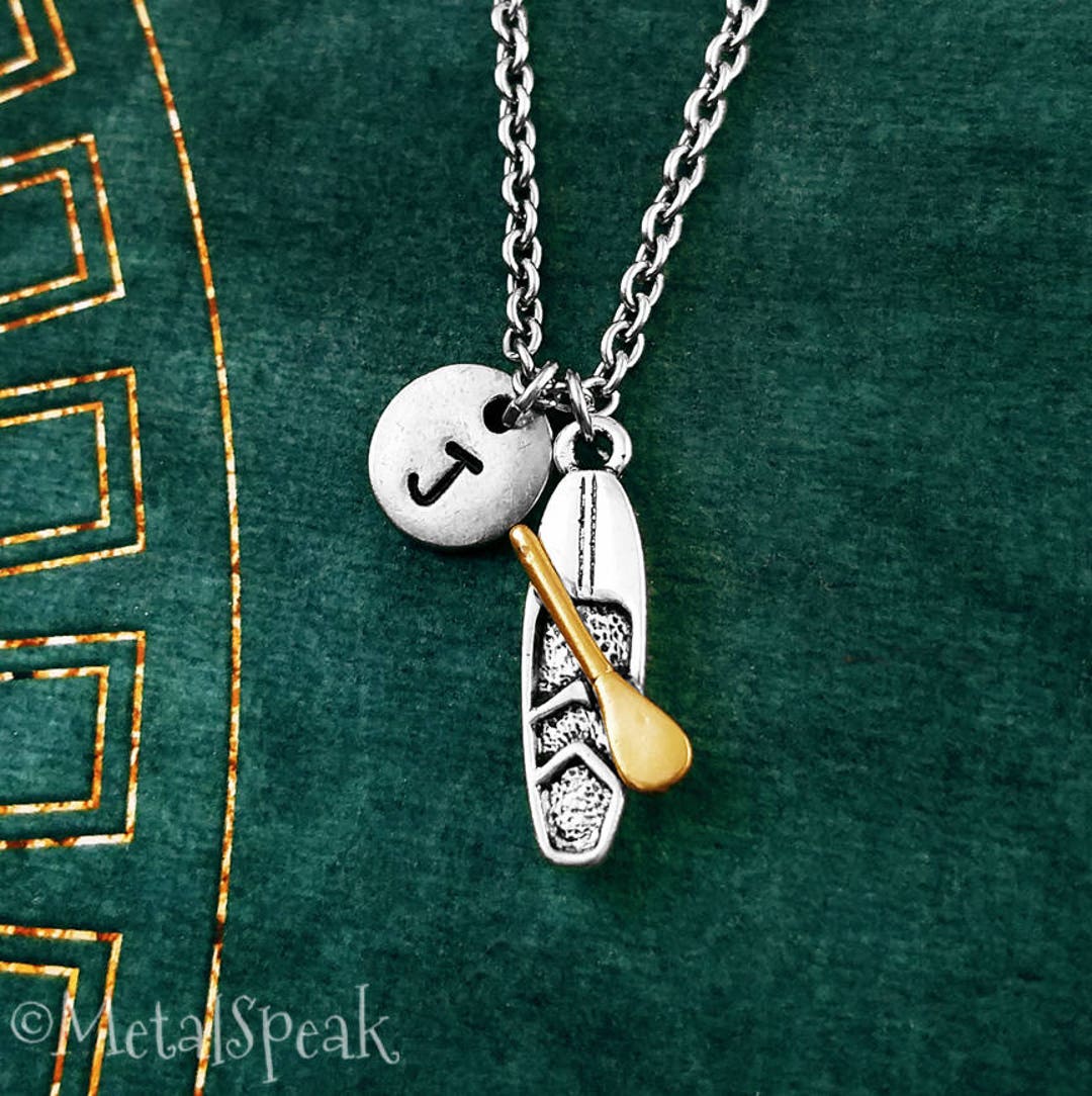 Paddle Board Necklace SMALL Paddle Board Charm Necklace Paddleboarding ...