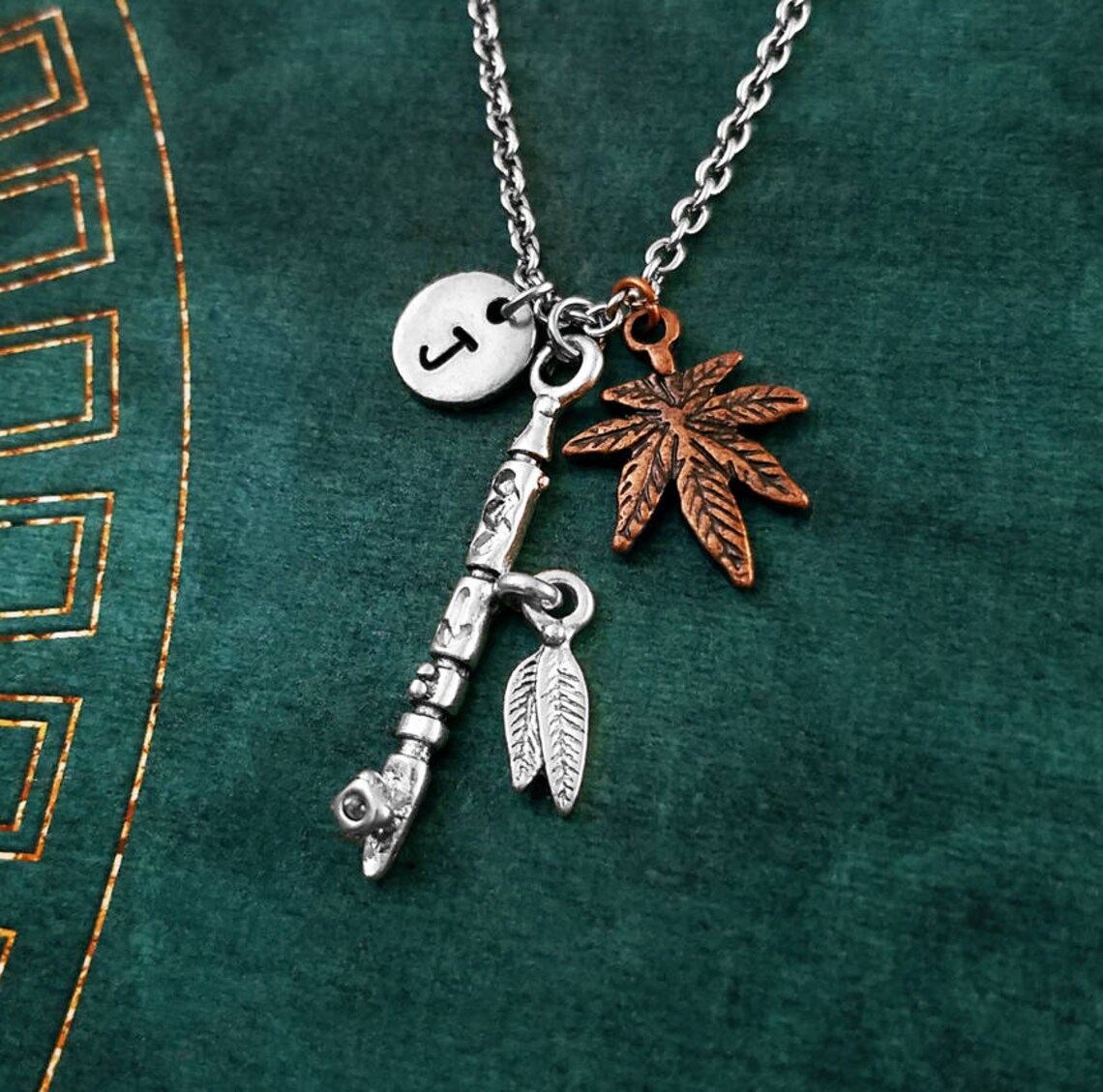 Peace Pipe Necklace SMALL Ceremonial Pipe Necklace Native - Etsy