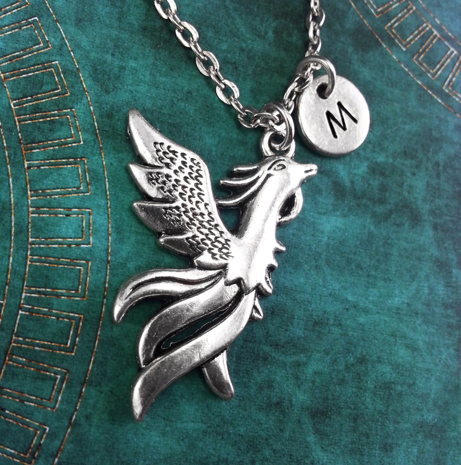 Phoenix Necklace Personalized Necklace Phoenix Pendant - Etsy