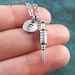 Syringe Necklace, SMALL Personalized Syringe Pendant, Nurse Jewelry ...
