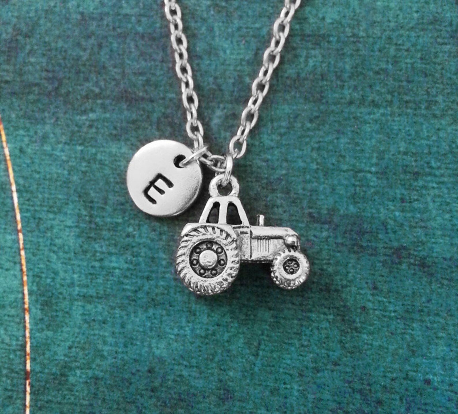 Tractor Necklace SMALL Tractor Jewelry Farming Necklace Farmer Necklace ...