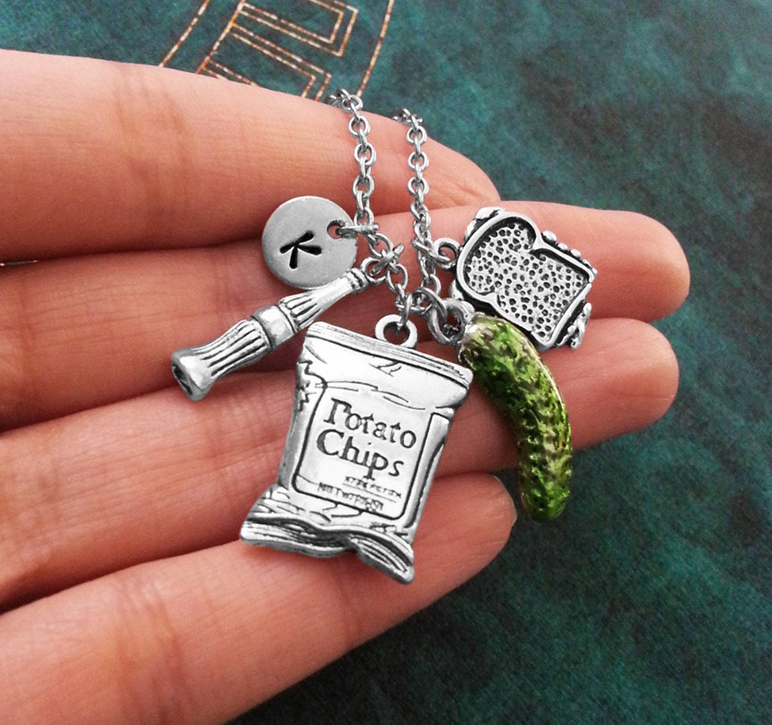 Sandwich Necklace Snack Food Jewelry Soda Pop Necklace Green - Etsy