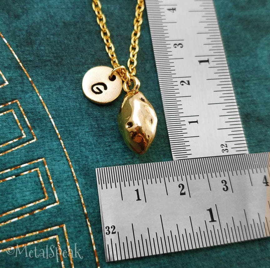 Potato Necklace SMALL Potato Charm Necklace Potato Jewelry Potato ...