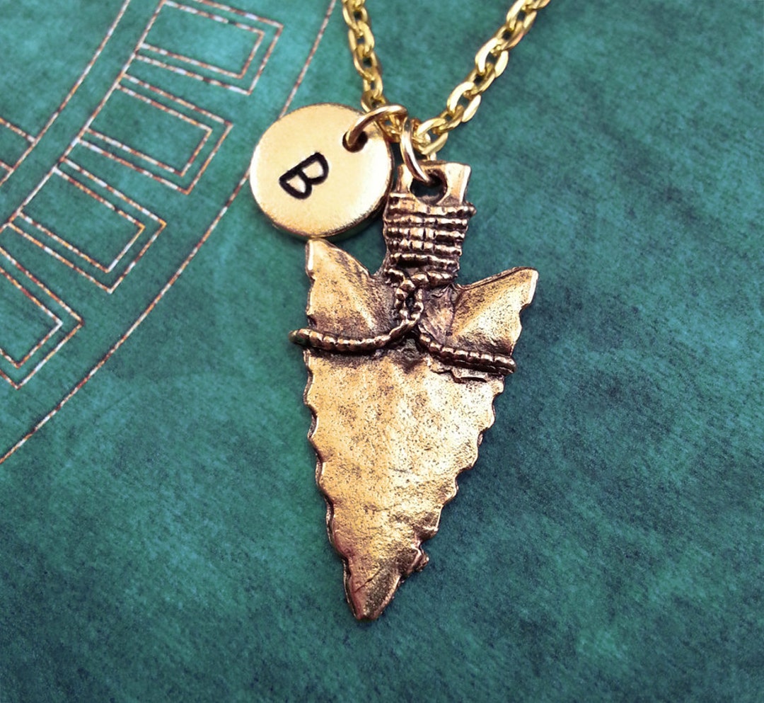 Arrowhead Necklace Arrowhead Jewelry Arrowhead Charm Necklace Arrow ...