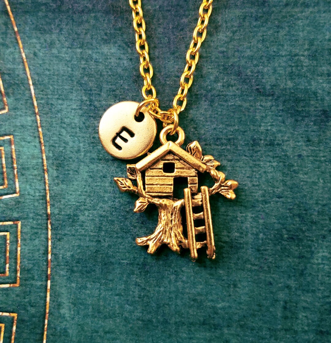 Treehouse Necklace SMALL Treehouse Jewelry Tree House Necklace ...