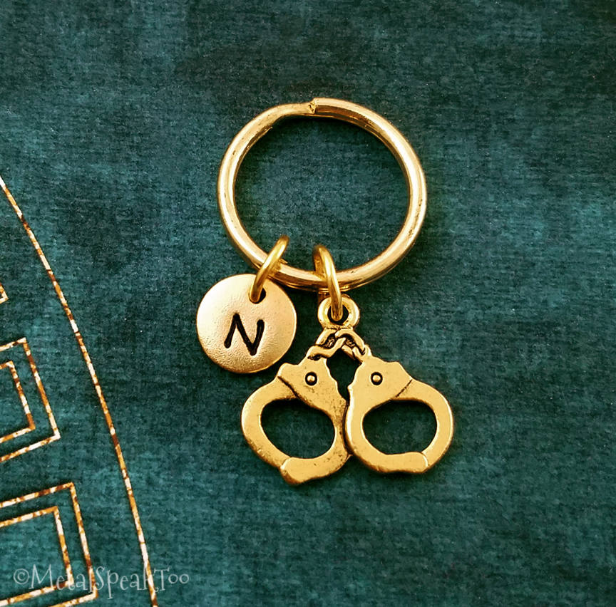 Handcuffs Necklace SMALL Handcuffs Charm Necklace Handcuffs - Etsy