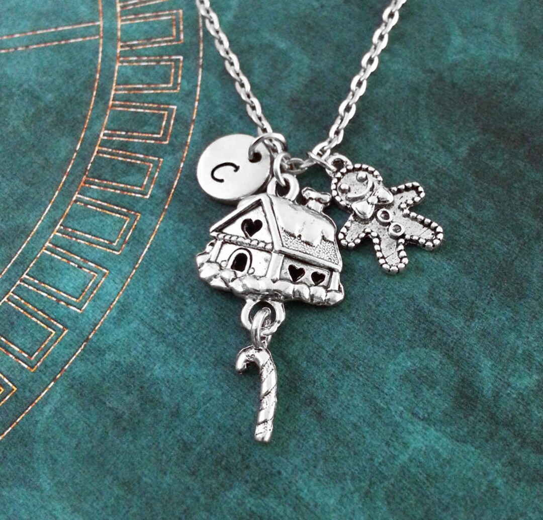 Gingerbread House Necklace, Christmas Jewelry, Christmas Necklace ...